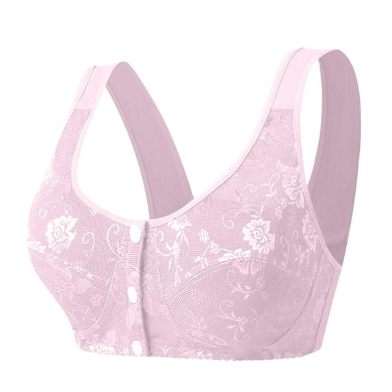 Fabrcox Wireless Bras for Women Plus Size High Support Front Closure ...