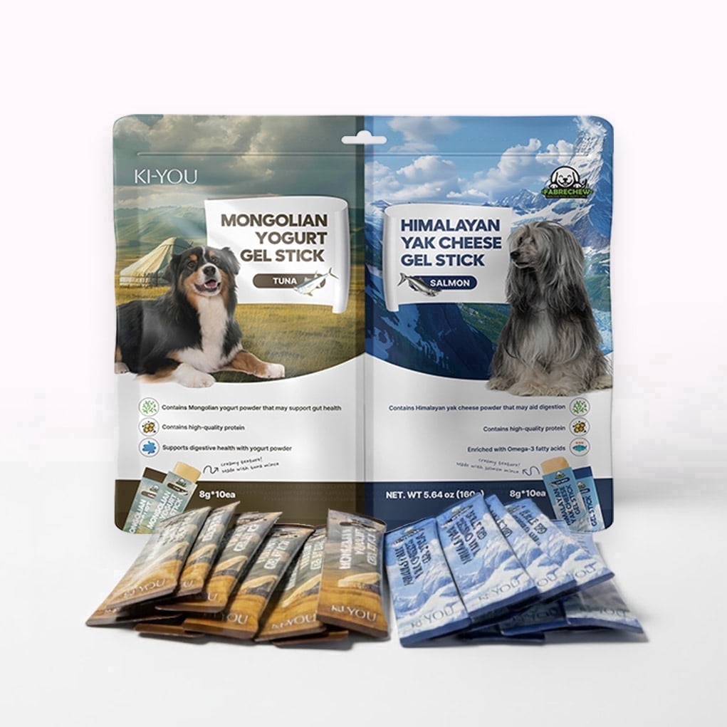 Fabrechew KI-You Gel Stick Pet Treats - Mongolian Yogurt & Himalayan ...