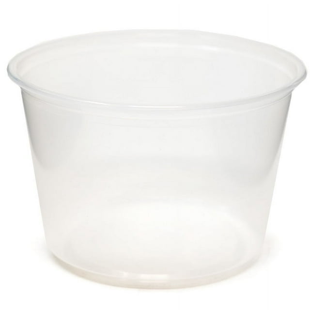 Fabri-Kal 16 oz Pro-Kal Deli Container, Clear PP, Microwave Safe, 500 ...