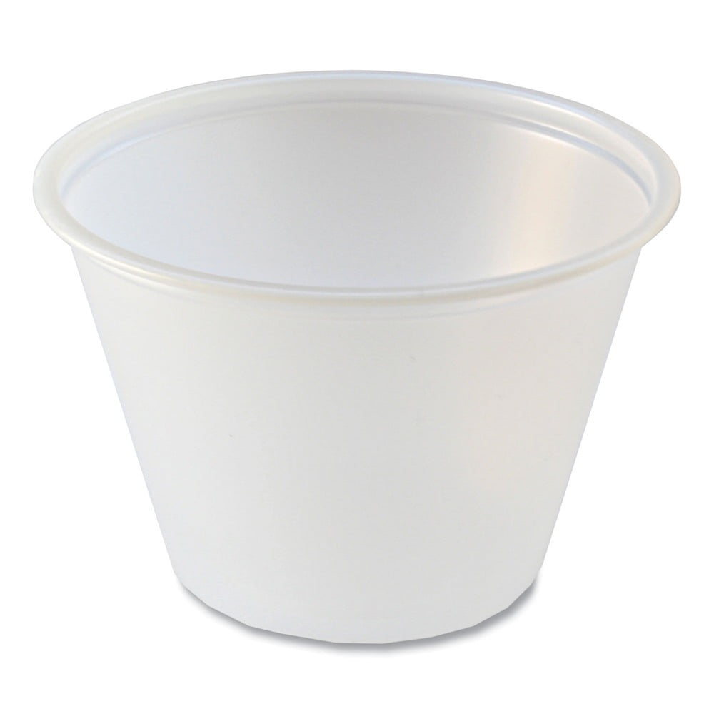 2.5 oz. Plastic Portion Cups - Translucent (10/Carton) - Walmart.com