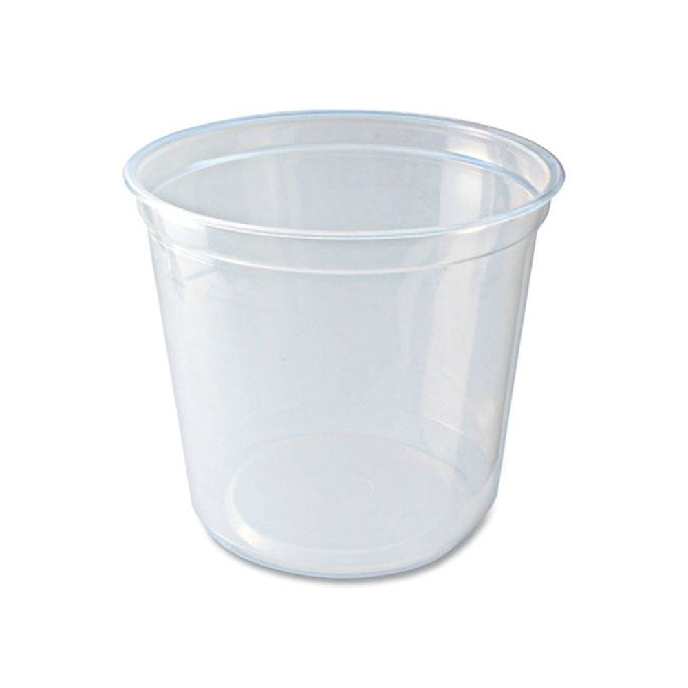 Fabri-Kal Microwavable Deli Containers, 24 oz, 4.6" Diameter x 4.1" h ...