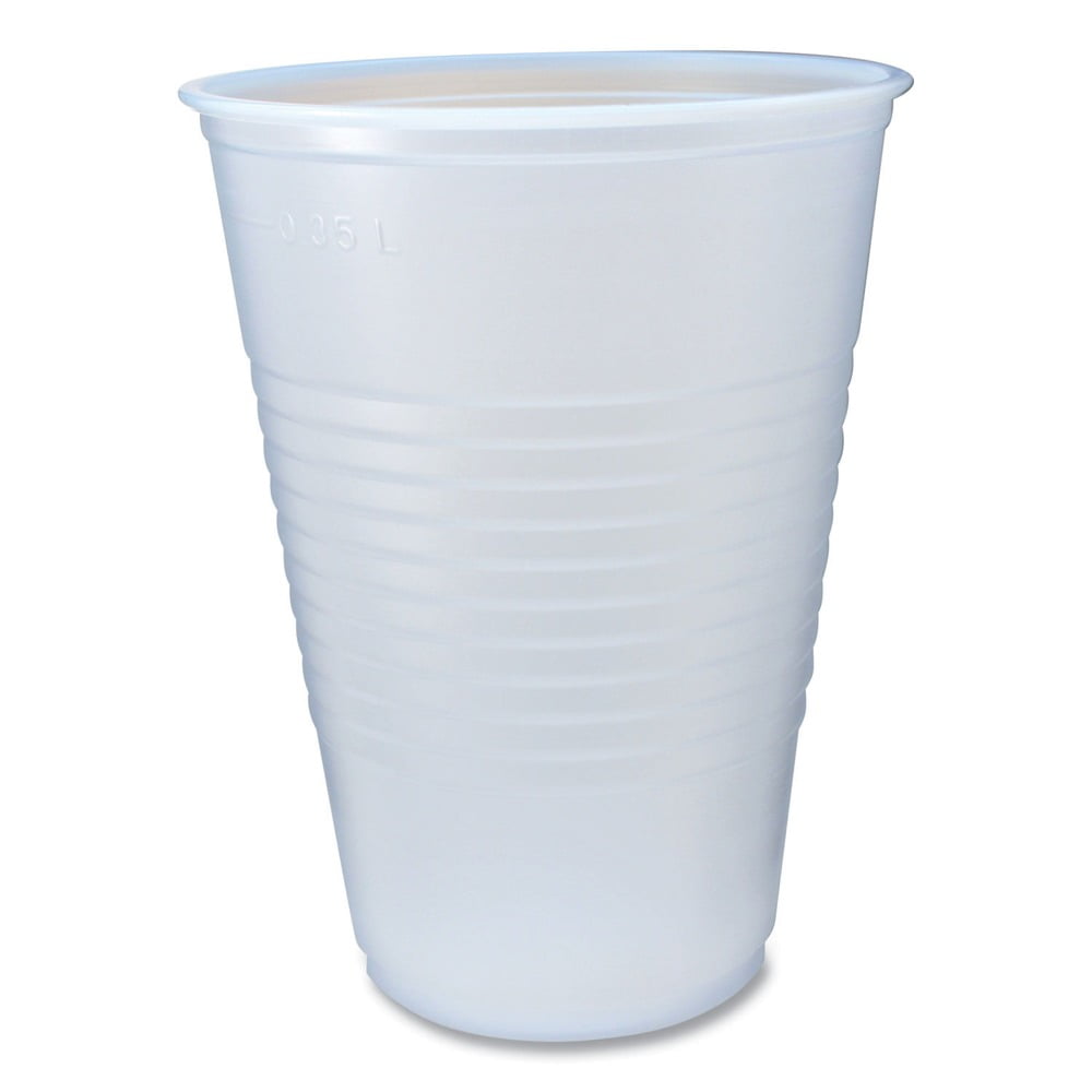 Fabri-Kal RK Ribbed Cold Drink Cups 14oz Clear 50/Sleeve 20 Sleeves ...