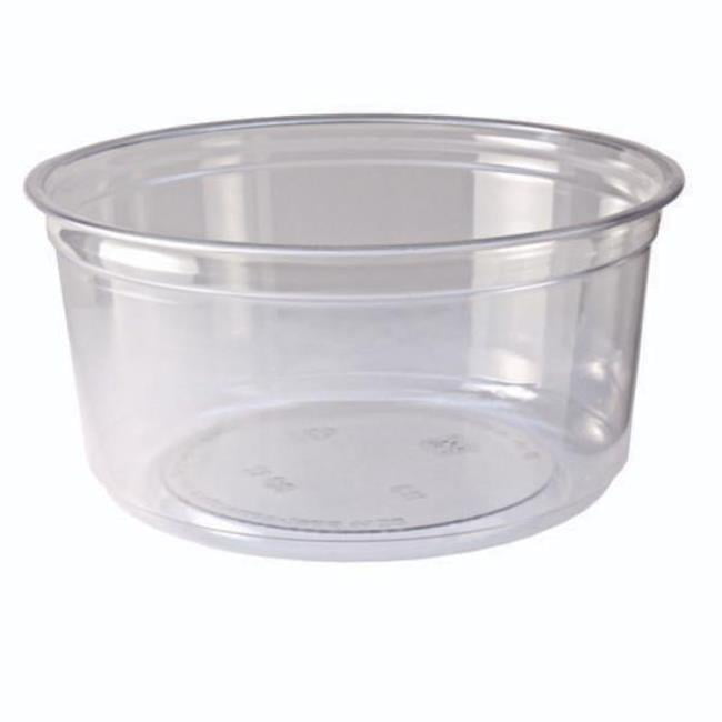 Fabri-Kal® Recycleware Round Deli Container, 12 oz, 4.6" Diameter x 2.3 ...