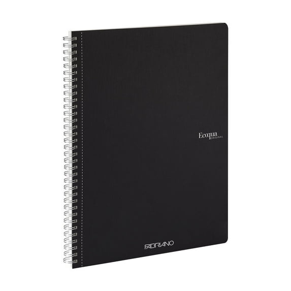Fabriano EcoQua Original Spiral-Bound Notebook, 8.3" x 11.7", A4, Graph ...