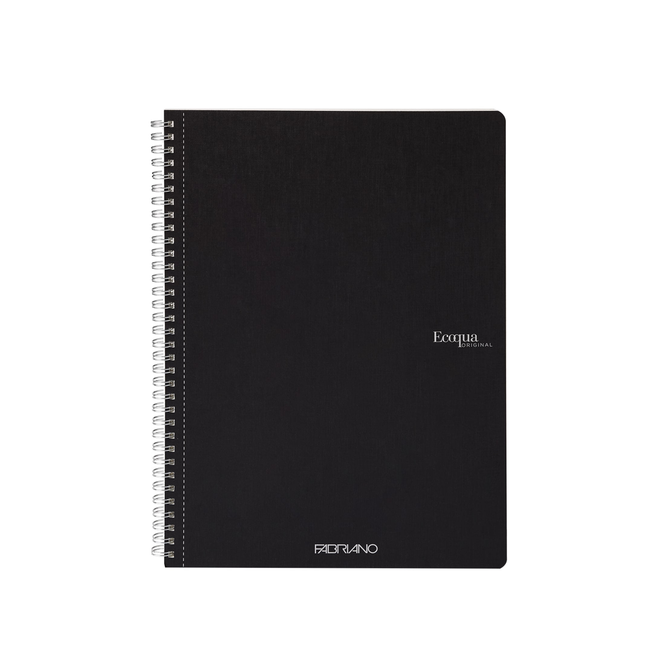 Fabriano Ecoqua Original Spiral-Bound Notebook, 8.3 in x 11.7 in, A4, Blank, 70 Sheets, Black ...