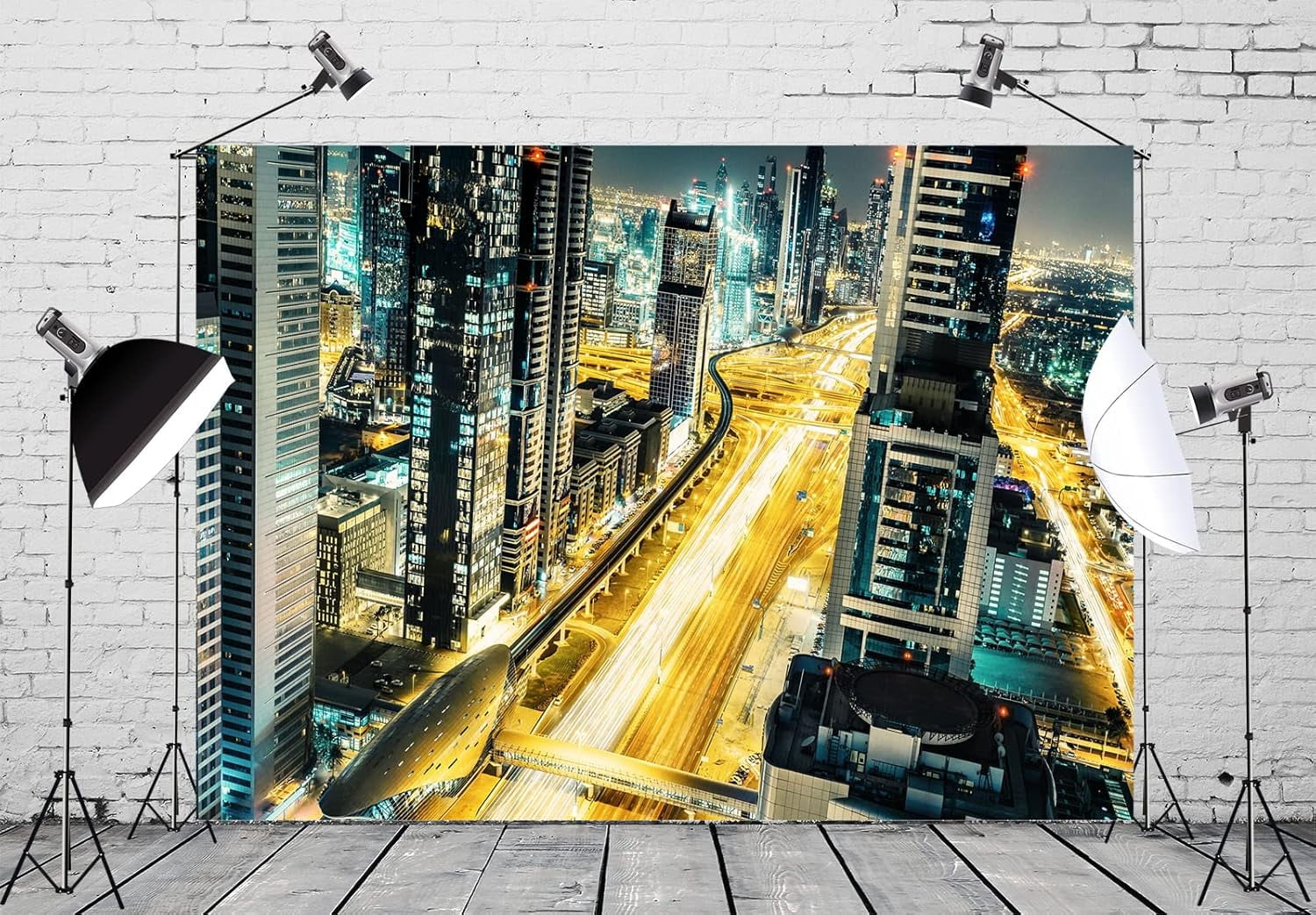 Fabric 9X6Ft Famous Big City Backdrop Chicago City Skylines Building ...