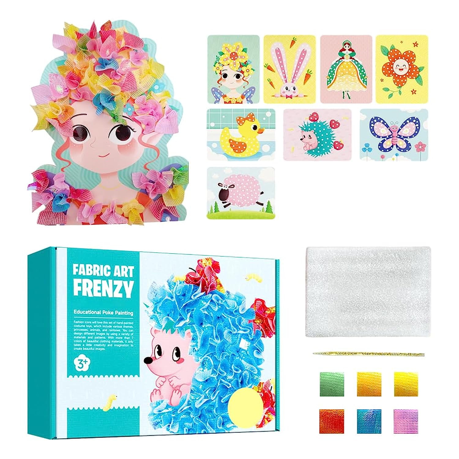 Fabric Art Frenzy - Paper Craft Kit for Girls Age 3-8, 2023 New ...