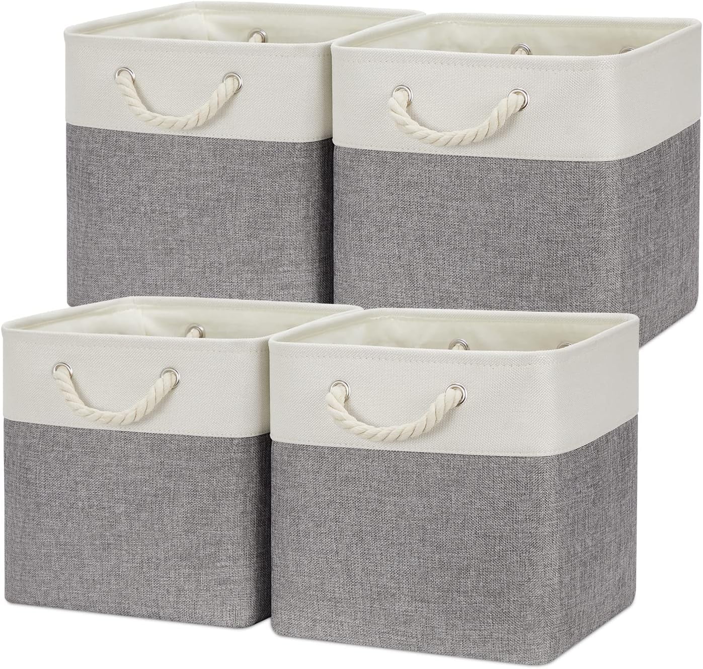 Fabric Baskets Storage 12 Inch Storage Cubes Storage Baskets with ...