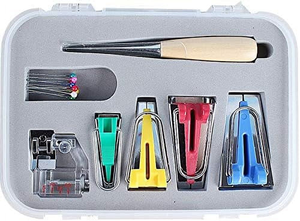Fabric Bias Tape Makers Binder Binding Snap on Foot Awl Pin for ...