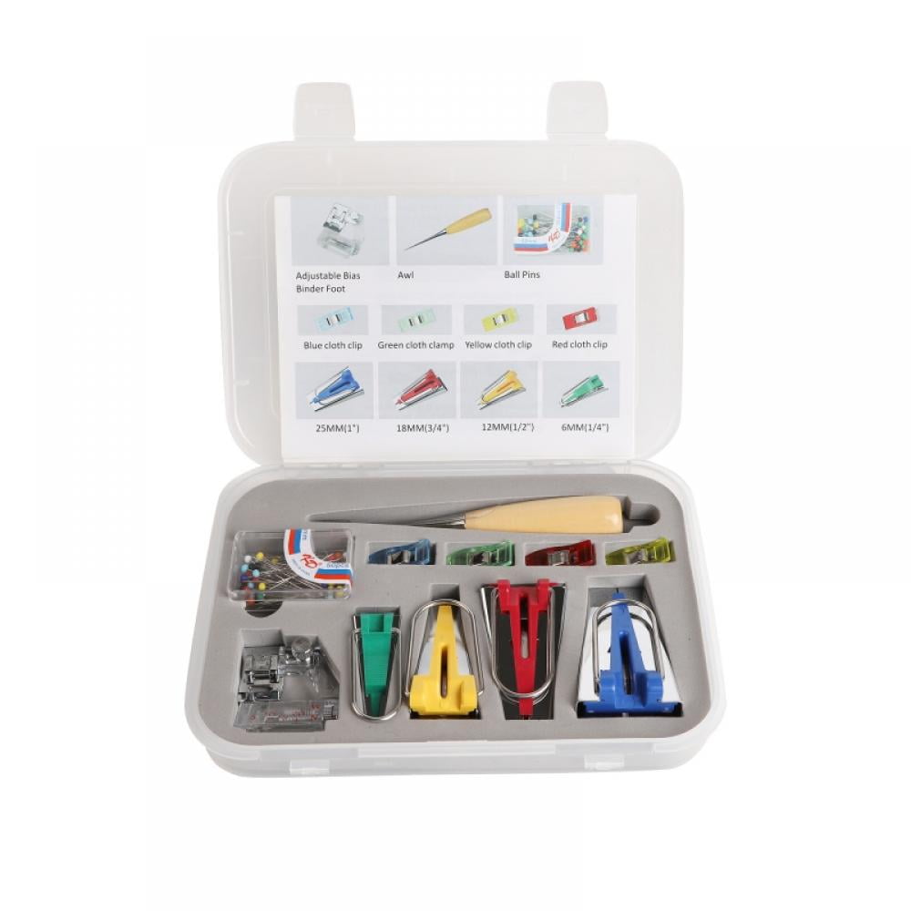 Fabric Bias Tape Makers Kit with Sewing Awl, Positioning Pin ...