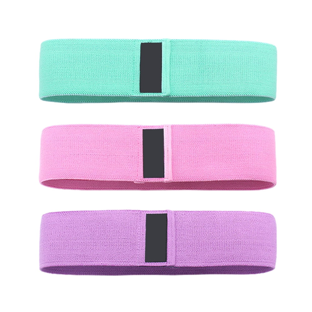 Fabric Booty Bands for Women Butt and Legs. Set of 3 Cloth Resistance ...