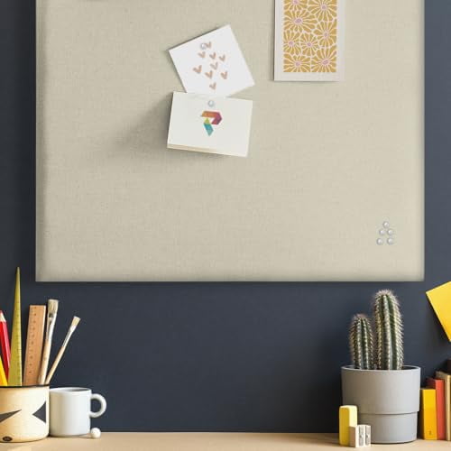 Fabric Bulletin Board Pinboard for Walls Thick & Stylish Frameless ...