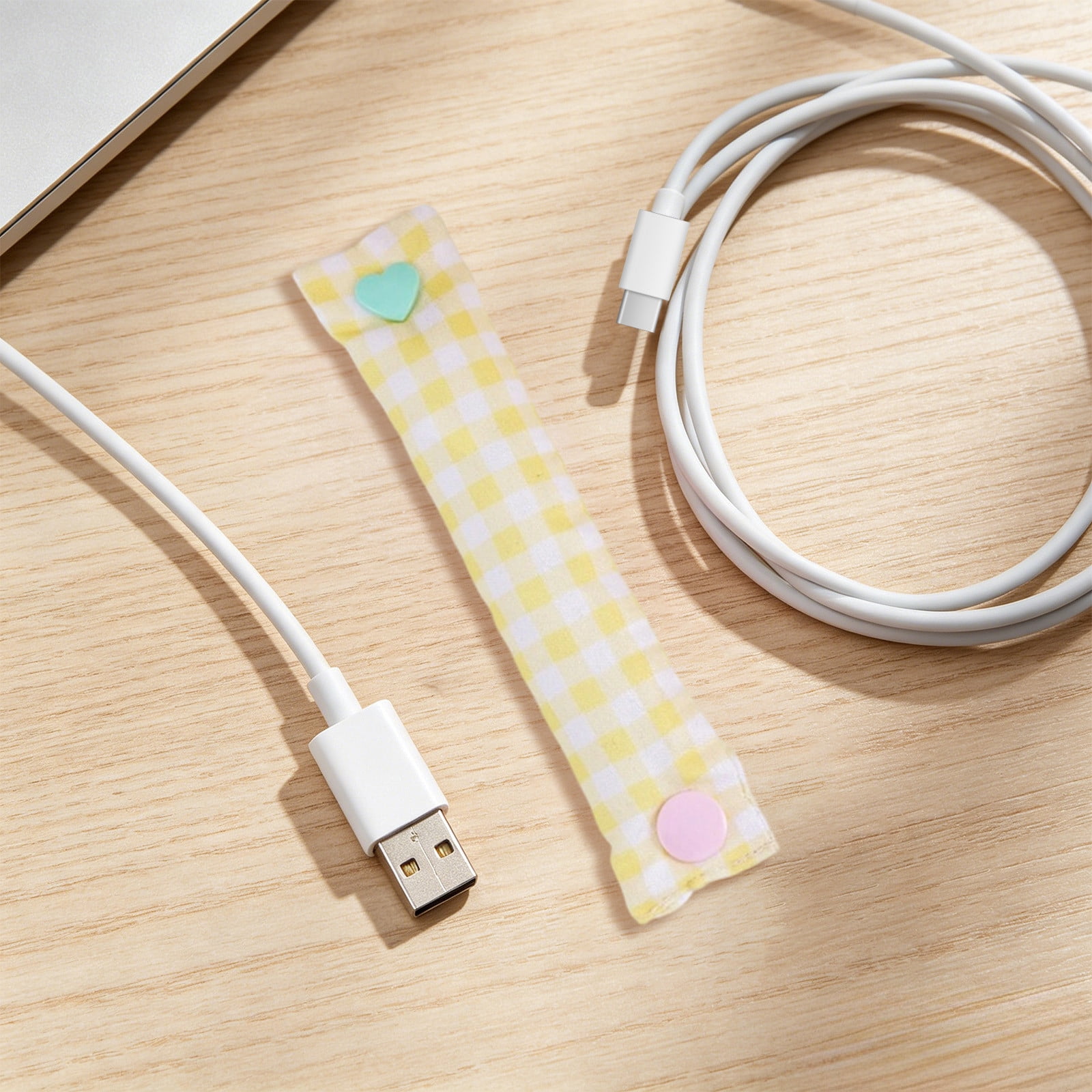 Fabric Cable Organizer Strap, Fixed Headphone Cord Wrap, Charging Cable ...