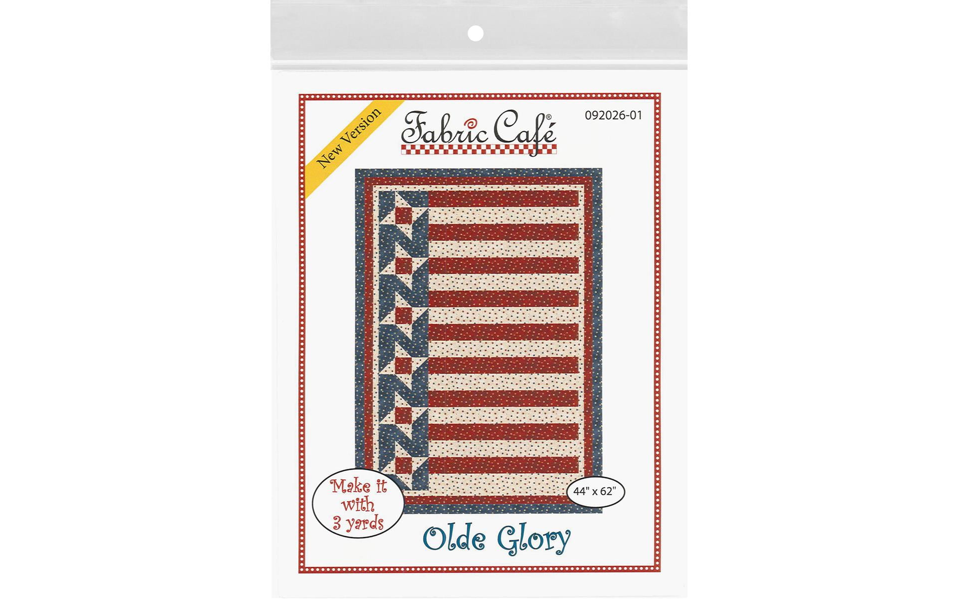 Fabric Cafe, Olde Glory New Supplies Sew Strips Quilt Pattern, Cotton ...