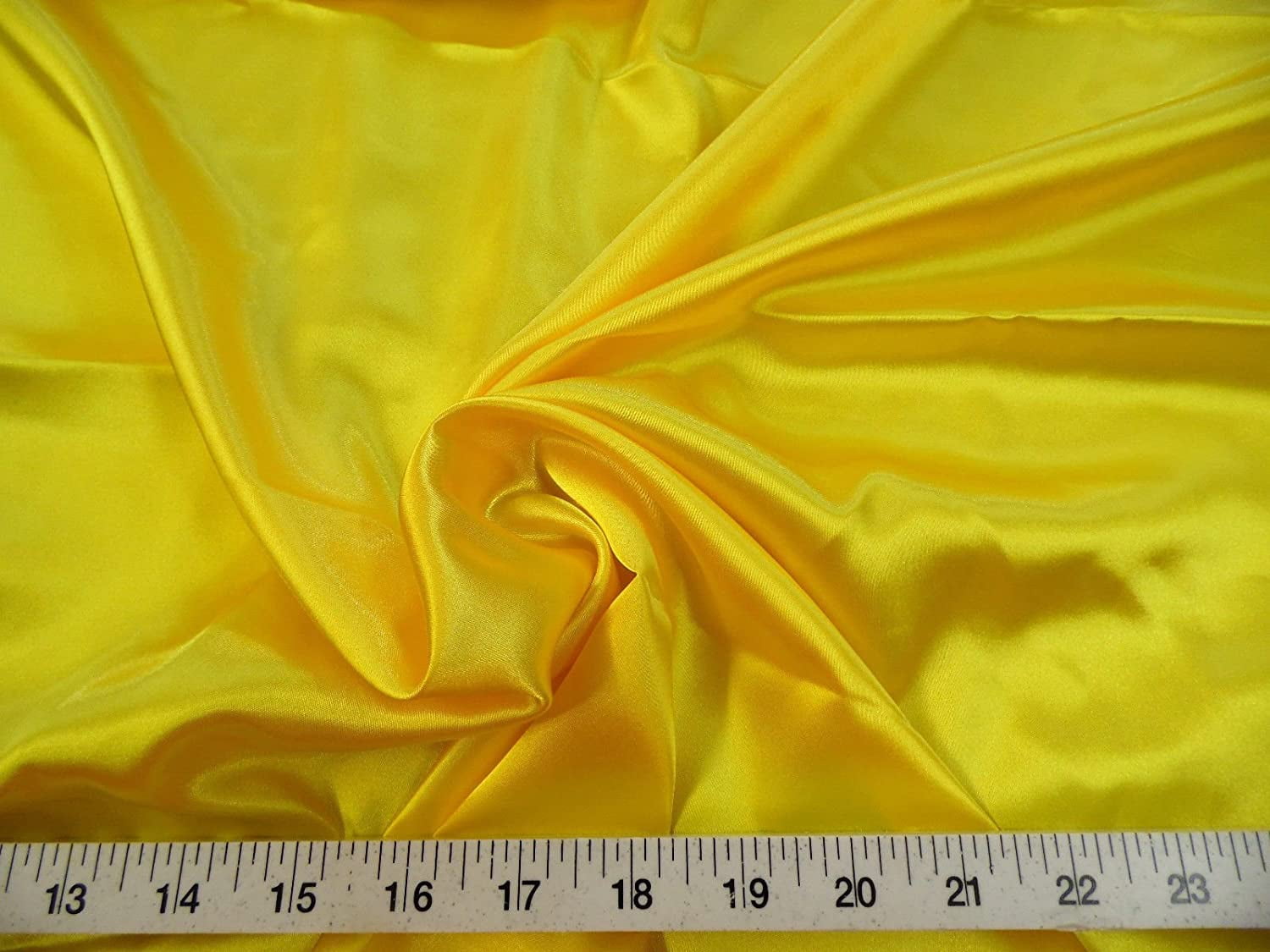 Fabric Charmeuse Silky Bridal Satin Apparel Yellow CS05 - Walmart.com