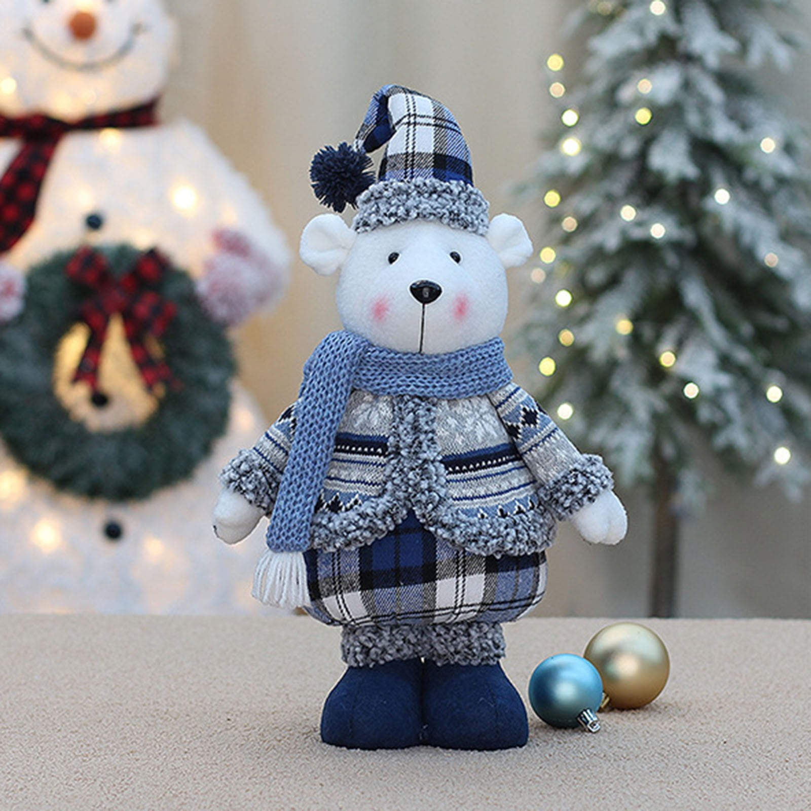 Fabric Christmas Desktop Decorations Mediterranean Sea Doll Dolls ...