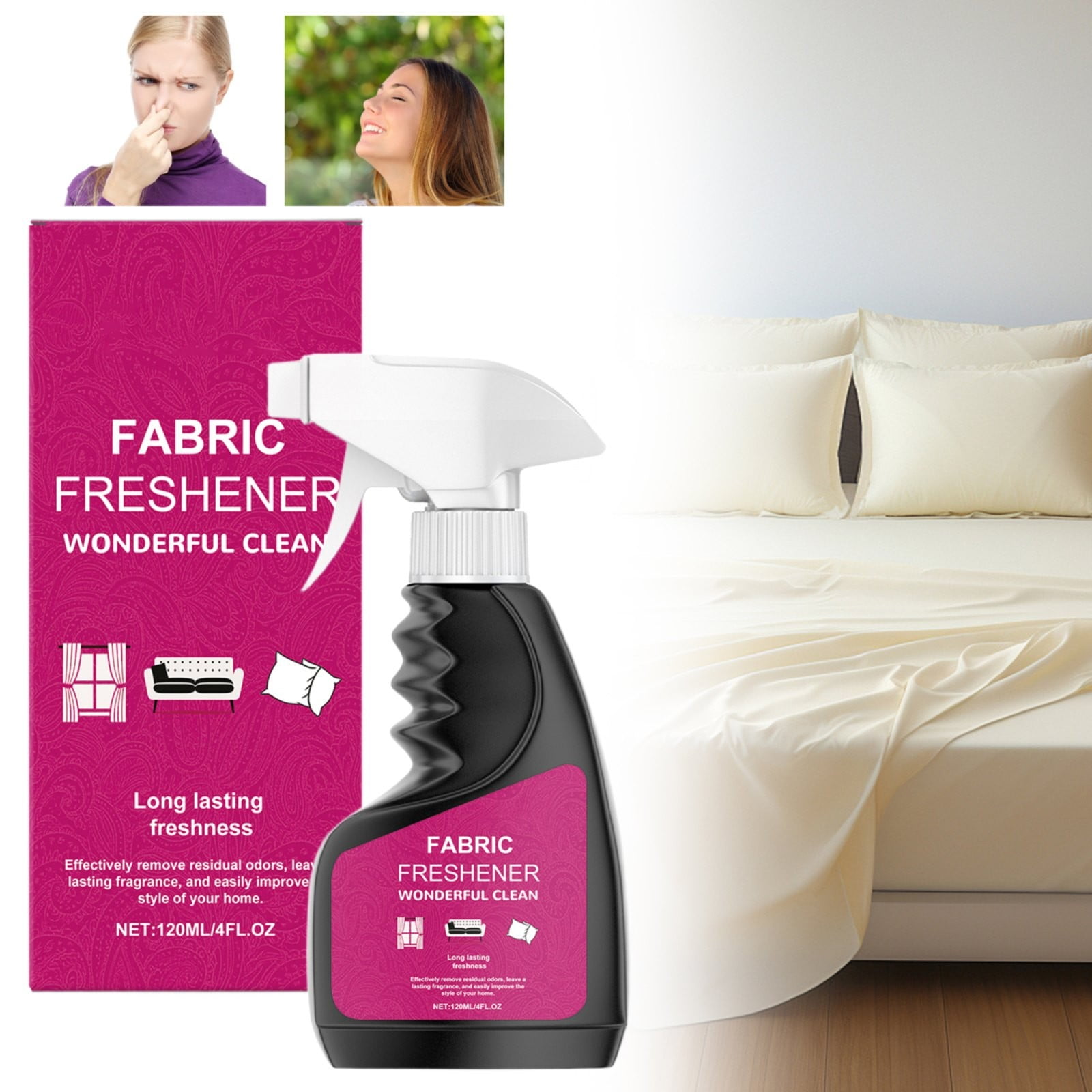 Fabric Cleaner, Fabric Cleaner Spray, Fabric Freshener Spray,Safely ...