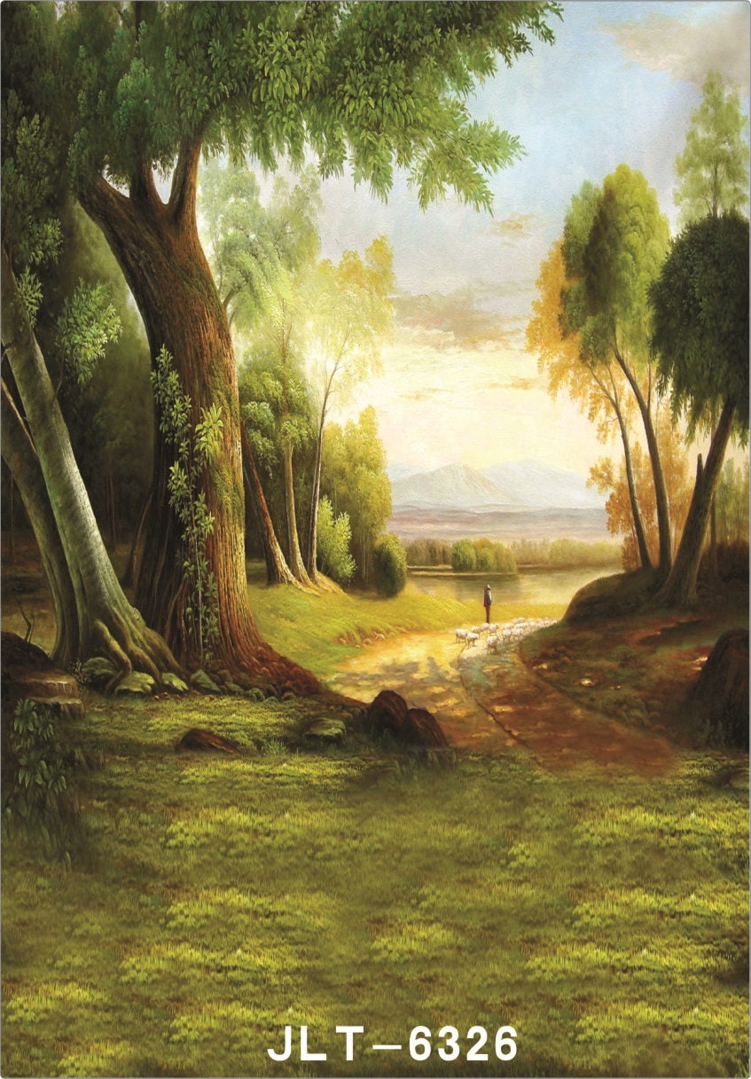 Fabric Cloth Custom Photography Backdrop Prop Green Screen Oil ...