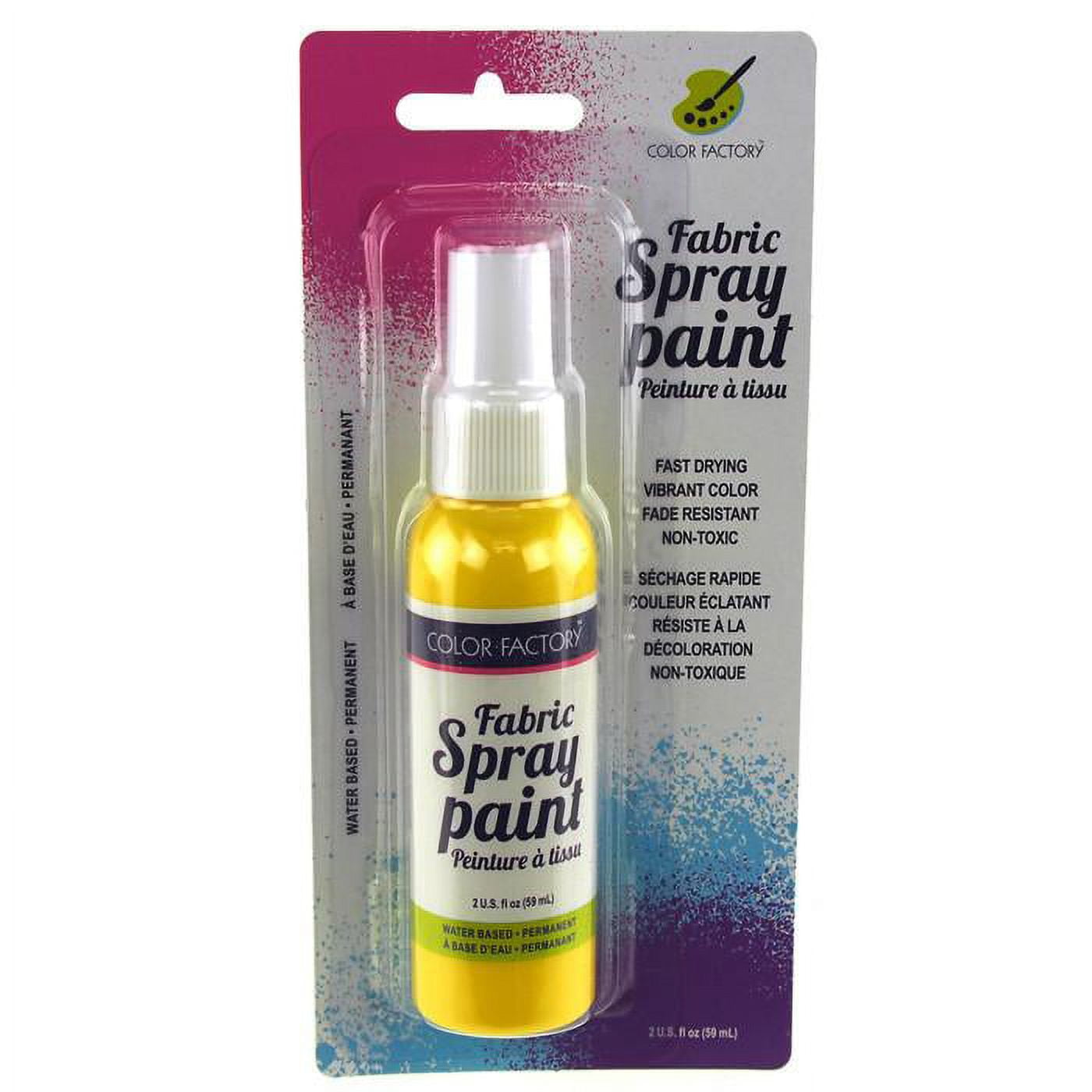 Fabric Color Spray Paint, 59mL, 5-inch, Sunshine Yellow - Walmart.com