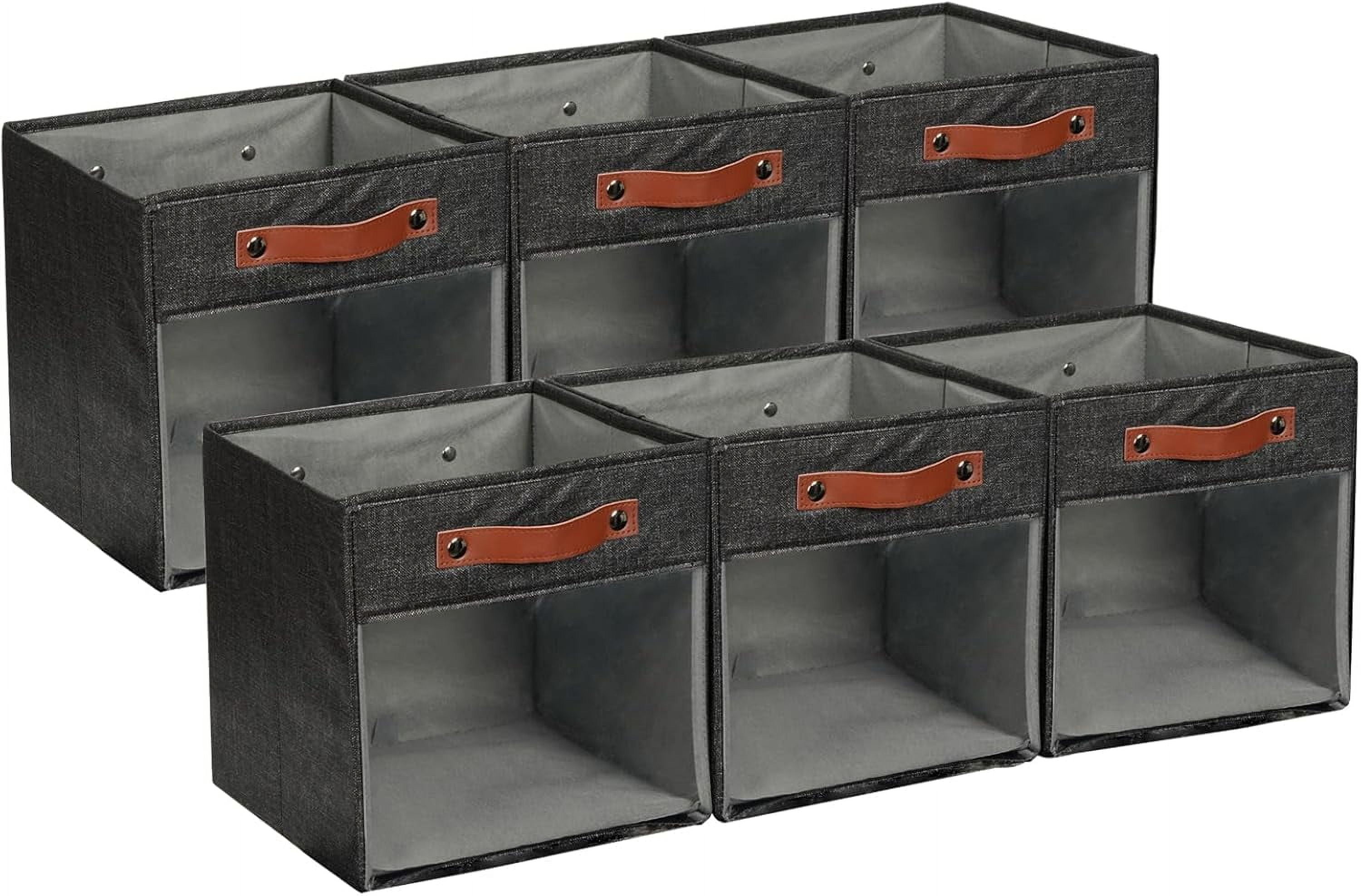 Fabric Cube Storage Bins 11 x 11, Collapsible Storage Cubes Bins for ...