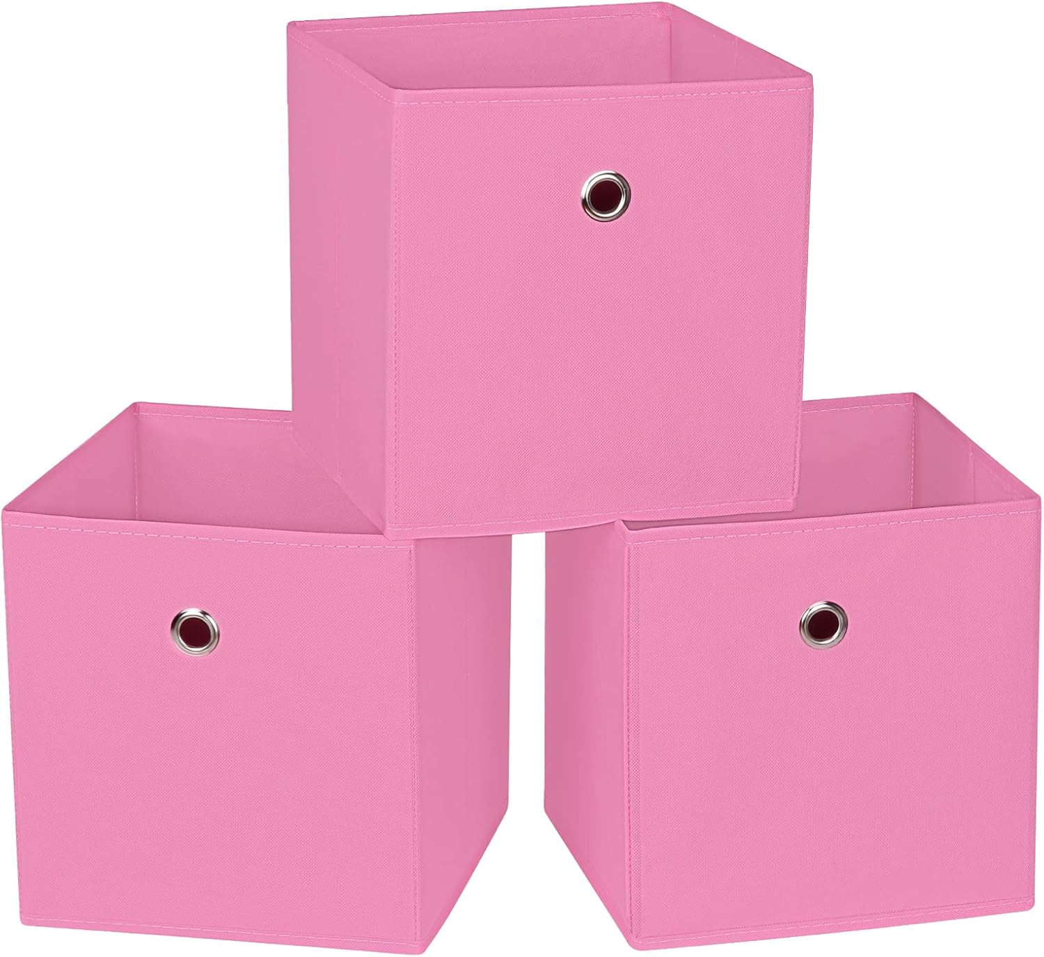 Fabric Cubes Storage Containers ,11 Inch Cloth Storage Cube Foldable ...