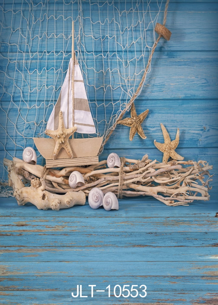 Fabric Custom Photography Backdrops Prop Wooden Wall Net Star Photo ...