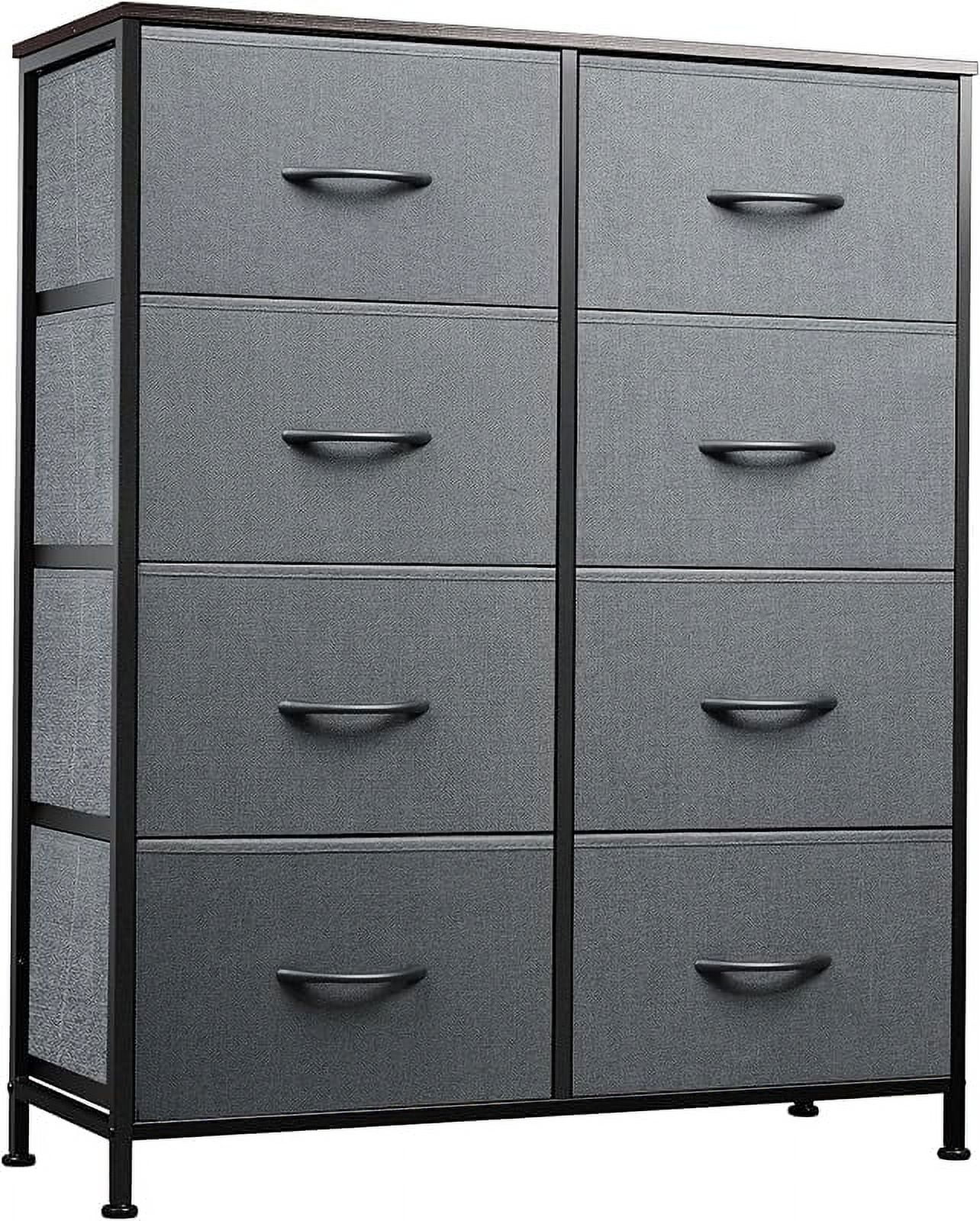 Fabric Dresser for Bedroom, Tall Dresser with 8 Drawers, Storage Tower ...