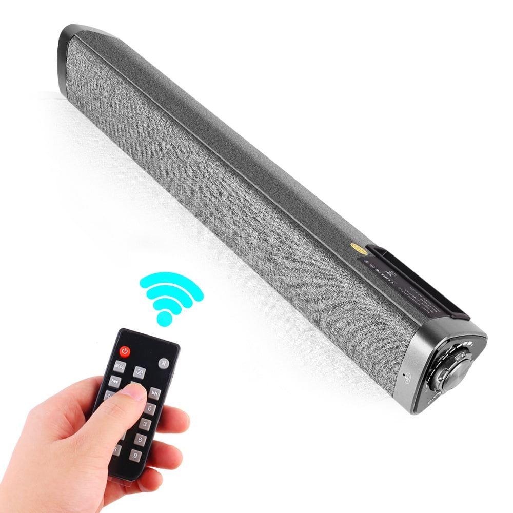 Fabric Dual Speaker Soundbar for TV Computer Lossless Sound Quality ...