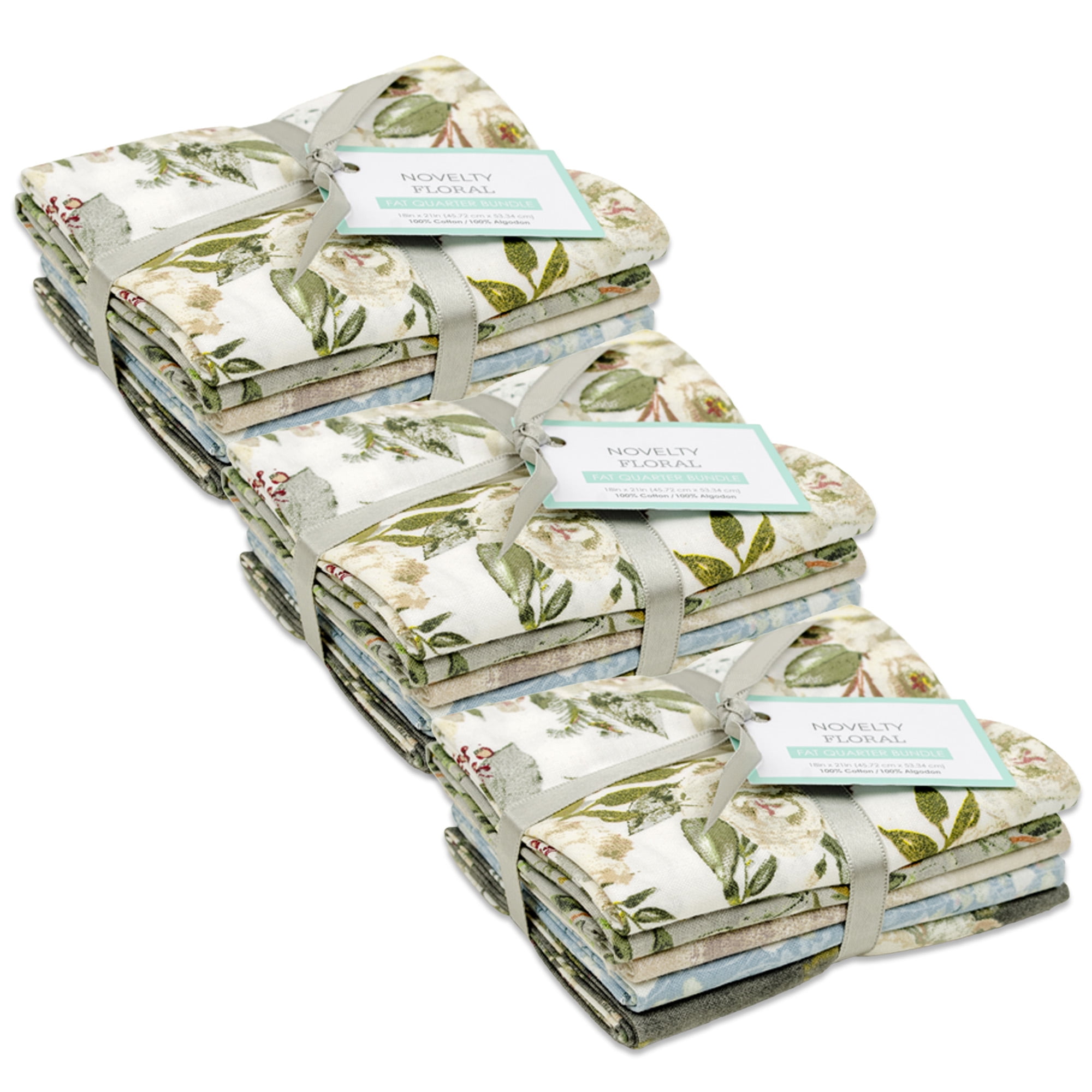 Fabric Editions 18"x21" 100% Cotton Fat Quarter Motini Precut Bundle ...