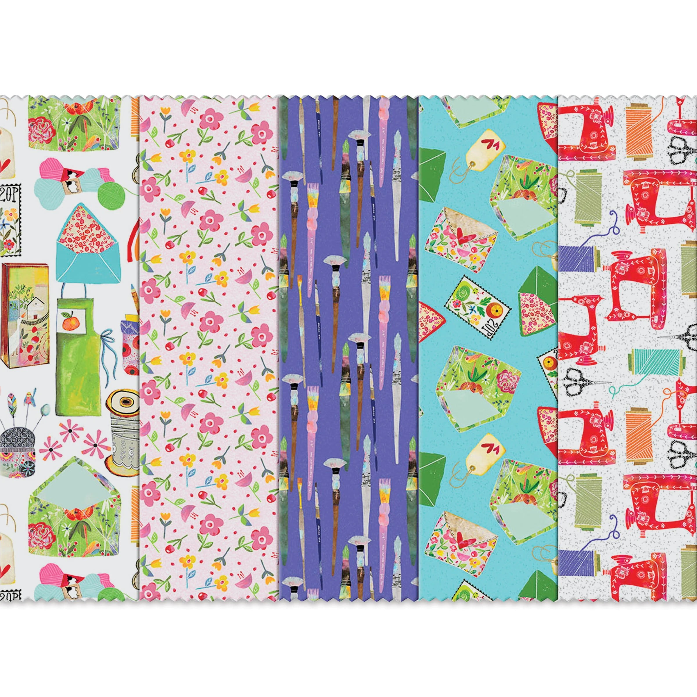 Fabric Editions, Fabric Palette Fabric Squares Package of 20, Hobby ...