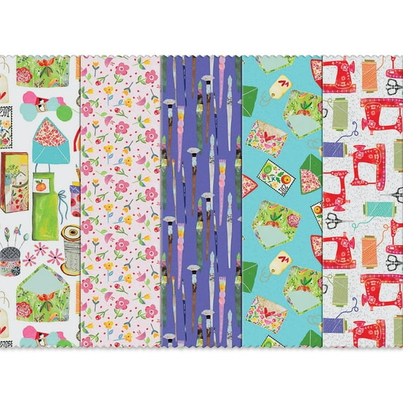 Fabric Editions, Fabric Palette Fabric Squares Package of 20, Hobby ...