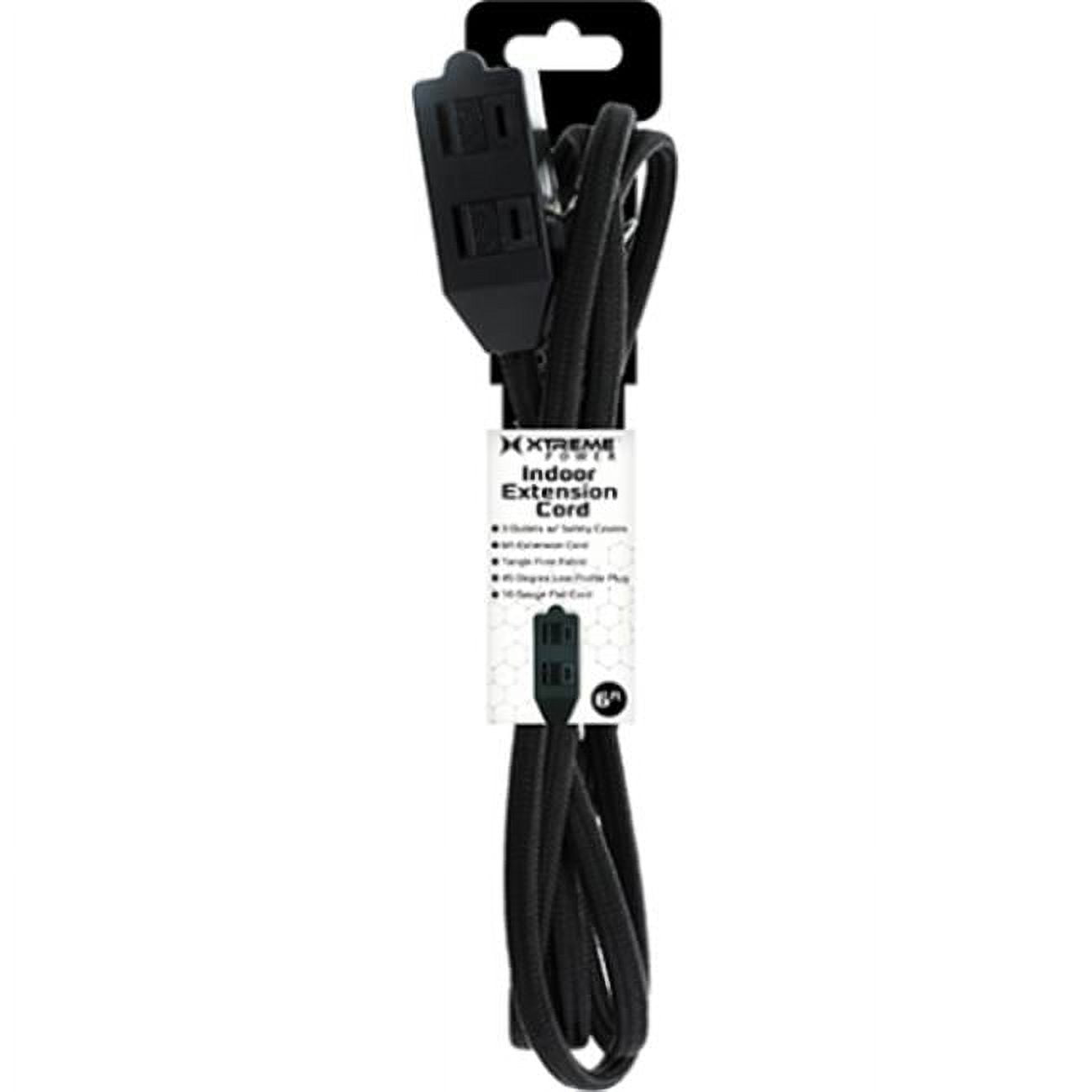 Fabric Extension Cord, Grey - Walmart.com