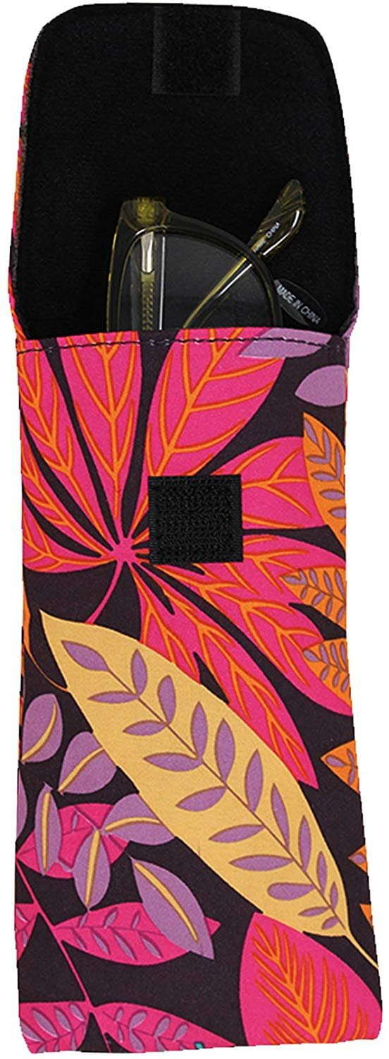 Fabric Eyeglass Case Top Closure, Slip In Eyeglass Case Soft Fits Small ...