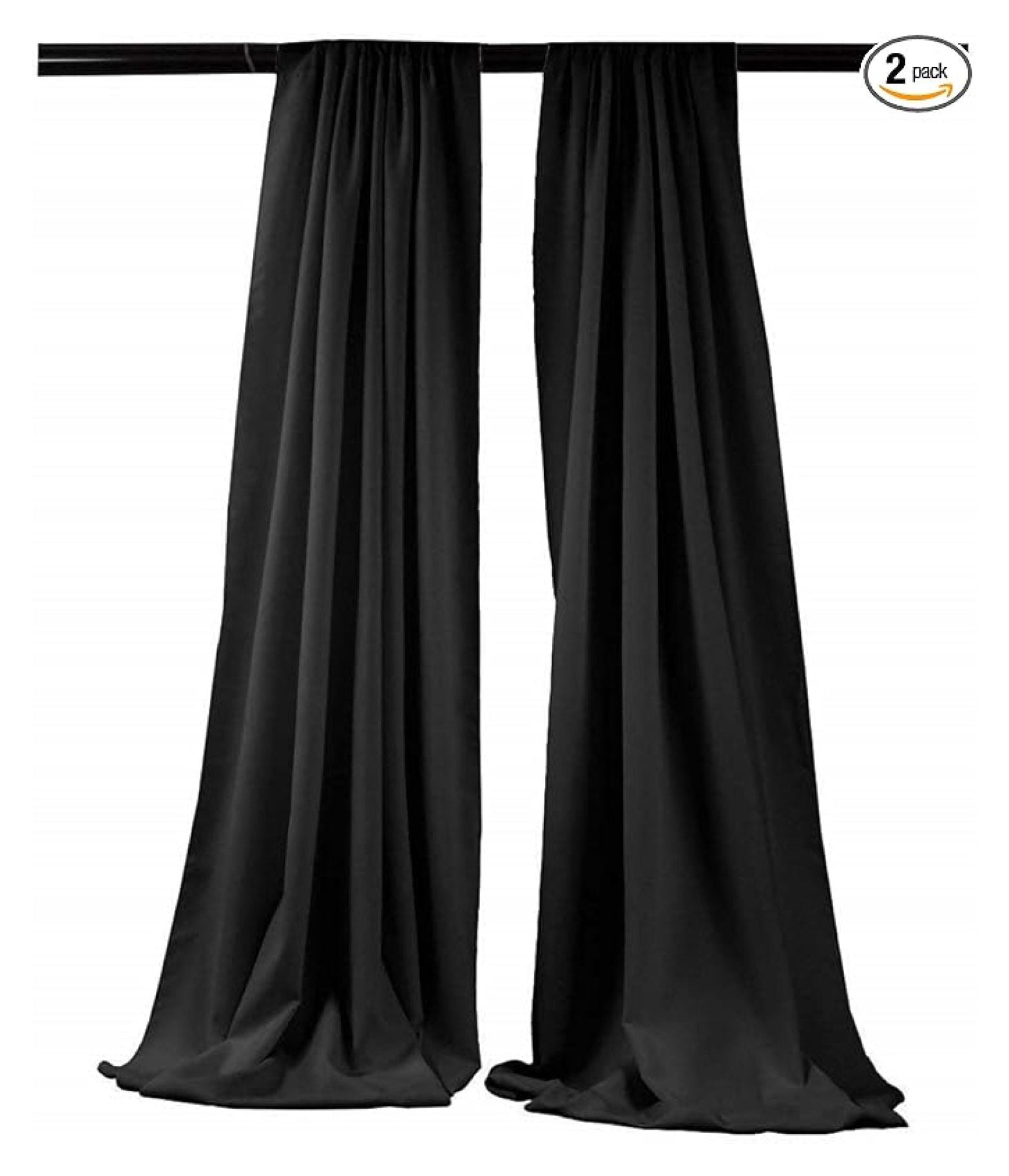 Fabric & Foam Inc, 5 Feet Wide by 9 Feet High Polyester Backdrop Drape ...