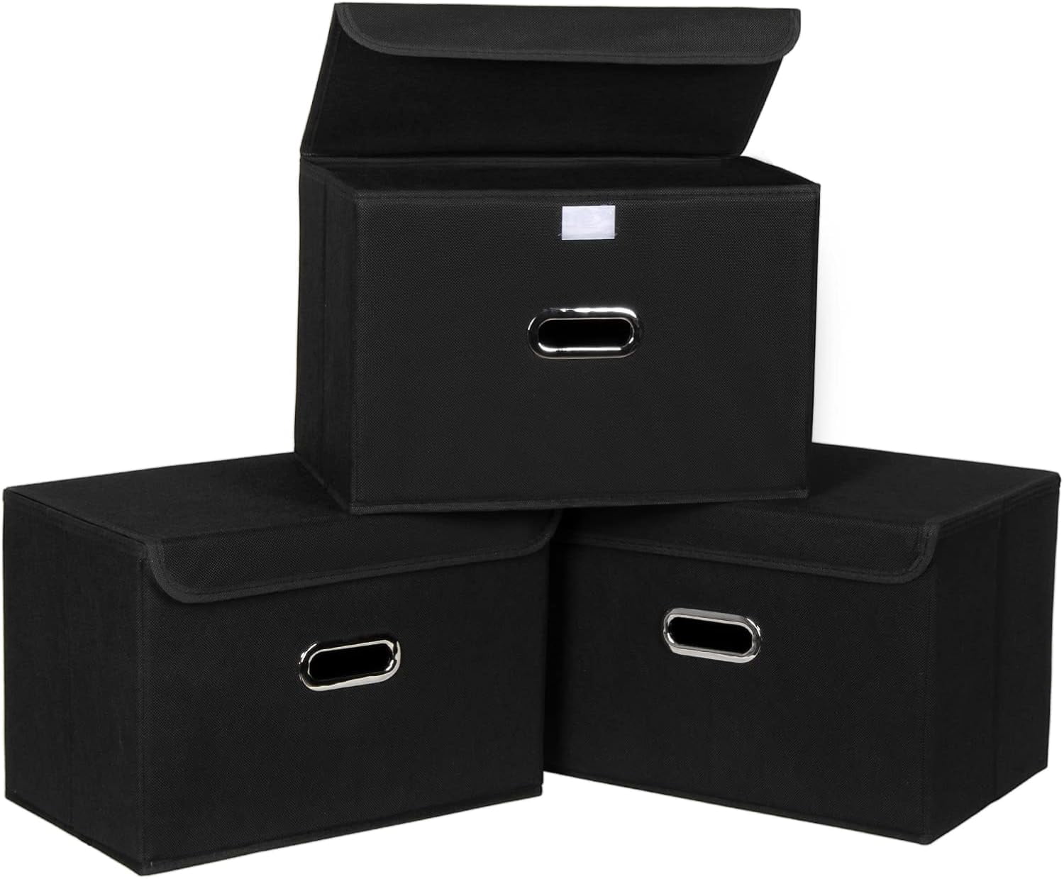 Linen Fabric Foldable Collapsible Storage Cube Bin Organizer Basket ...