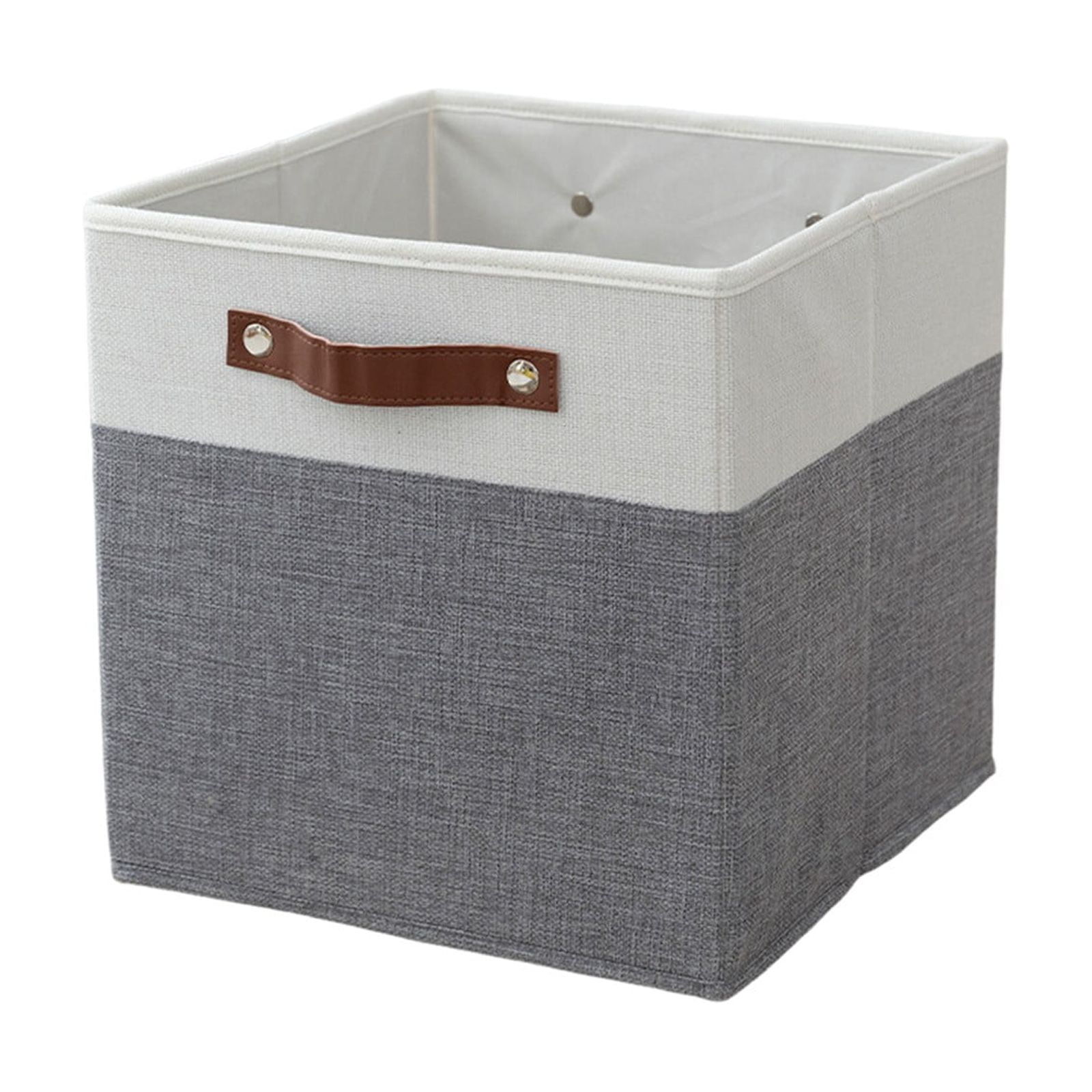 Fabric Foldable Storage Basket, Collapsible Soft-Sided for Home ...