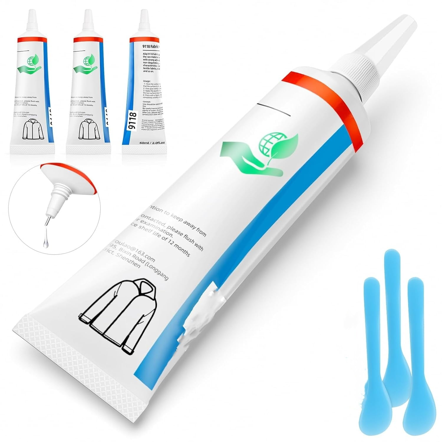 Fabric Glue Permanent for Patches: 3 PCS Liquid Stitch Fabric Glue for ...