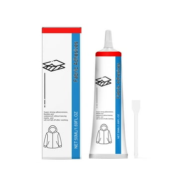 Fabric Glue for Clothing - Permanent Washable Leather Adhesive, 2-Pack ...