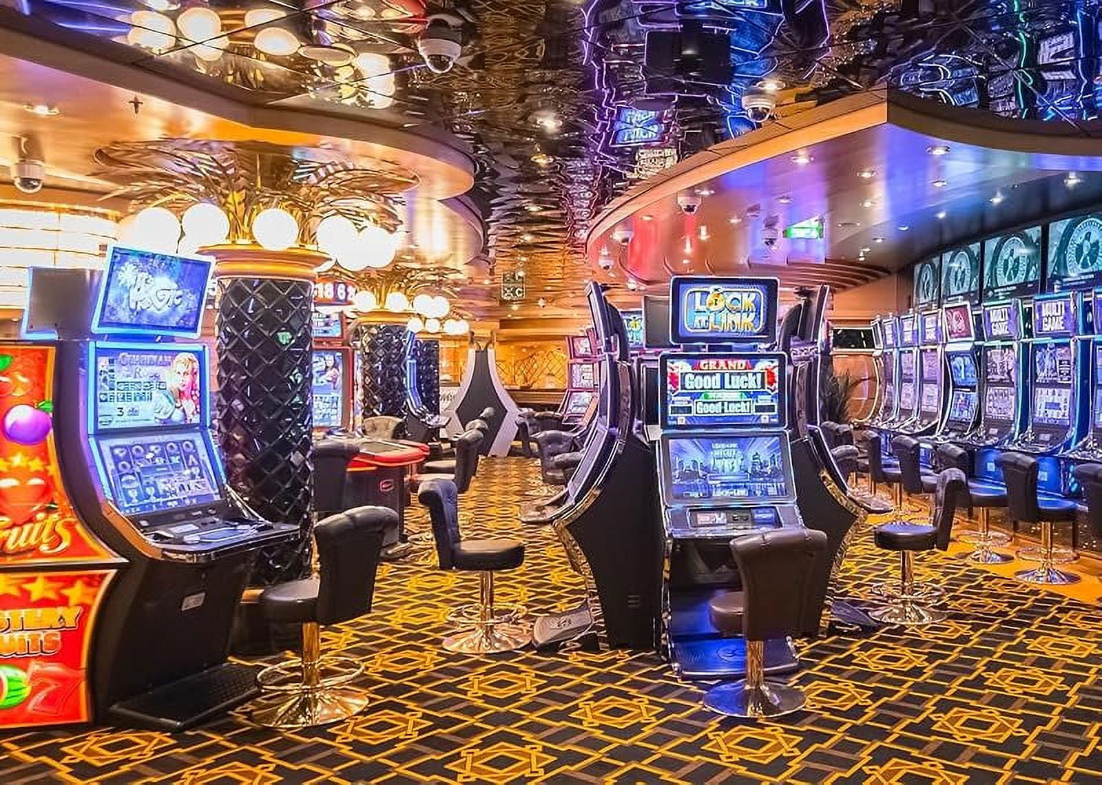 Fabric Hall Backdrop Machines Luck Play Gamble Game Hall Photography ...