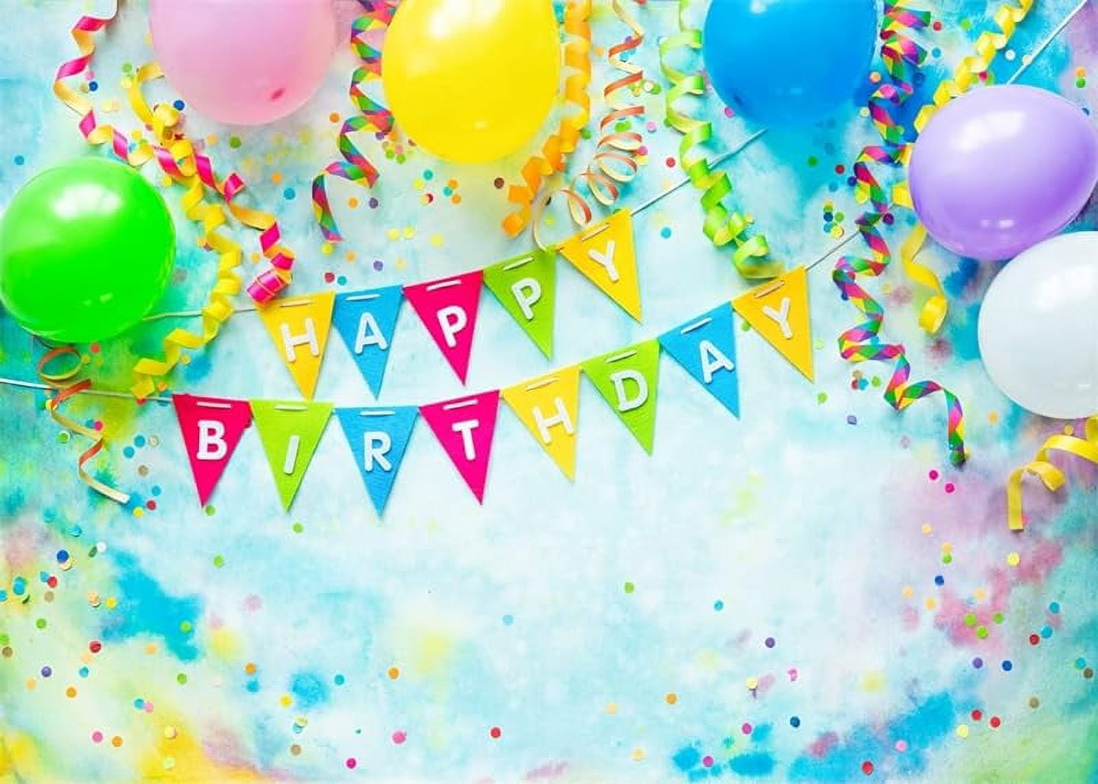 Fabric Happy Birthday Backdrop Kids Birthday Party Decorations Birthday ...