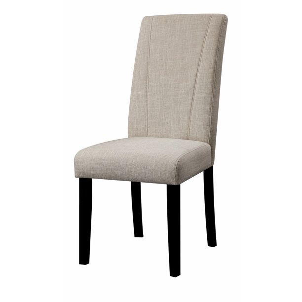 Fabric High-Back Contemporary Dining Chair, Ivory, Set of 2 - Walmart.com