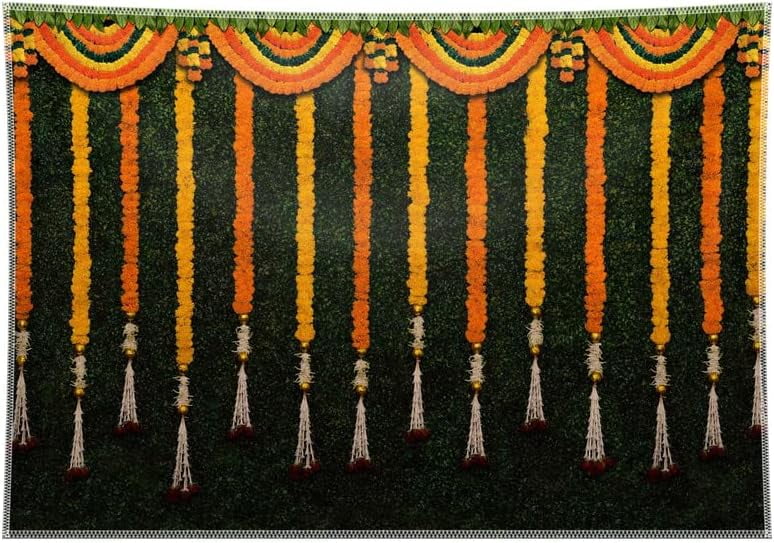 Fabric India Pooja Traditional Photography Backdrop Hindu Puja Ganpati ...