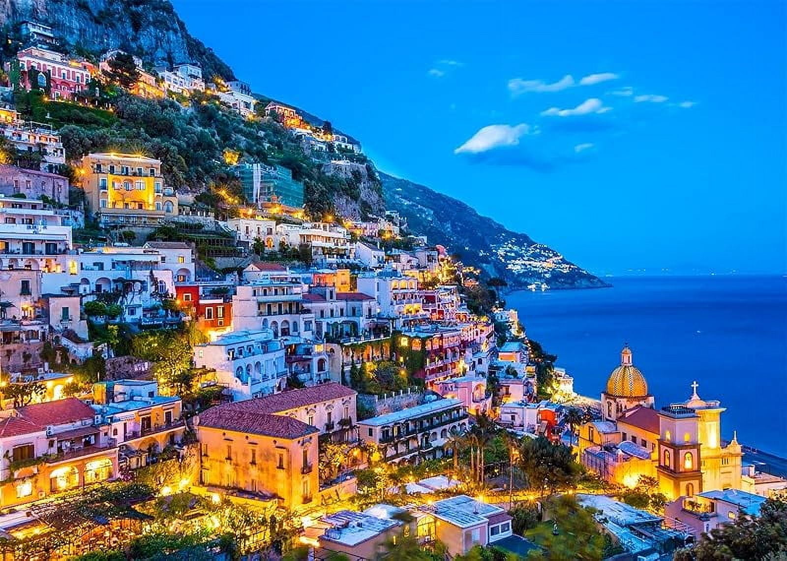 Fabric Italian Amalfi Coast Backdrop Italy Landscape Positano Coast ...