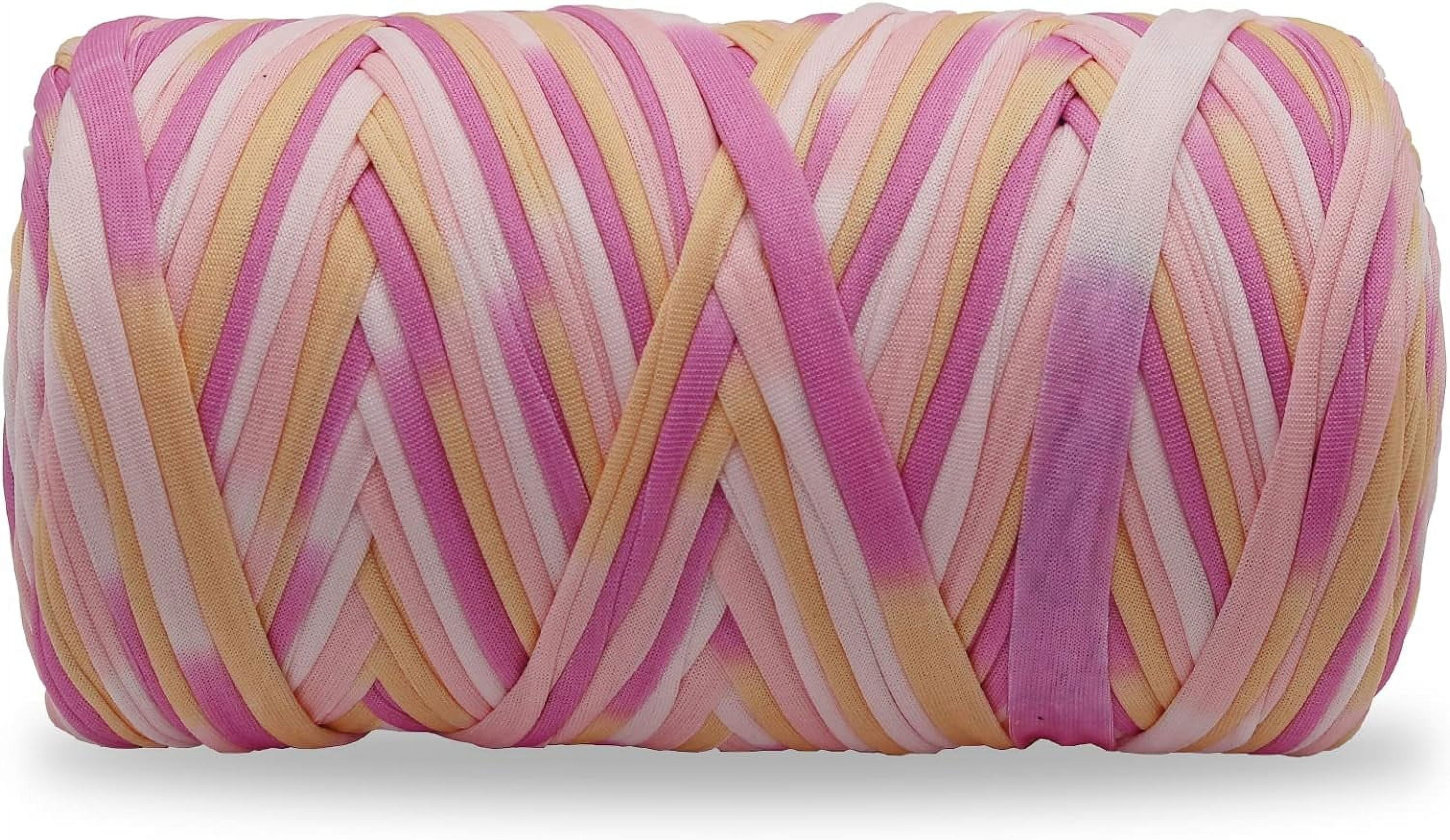 Fabric Knitting Yarn 160 Yards T-Shirt Yarn Soft Easy to Work with and ...