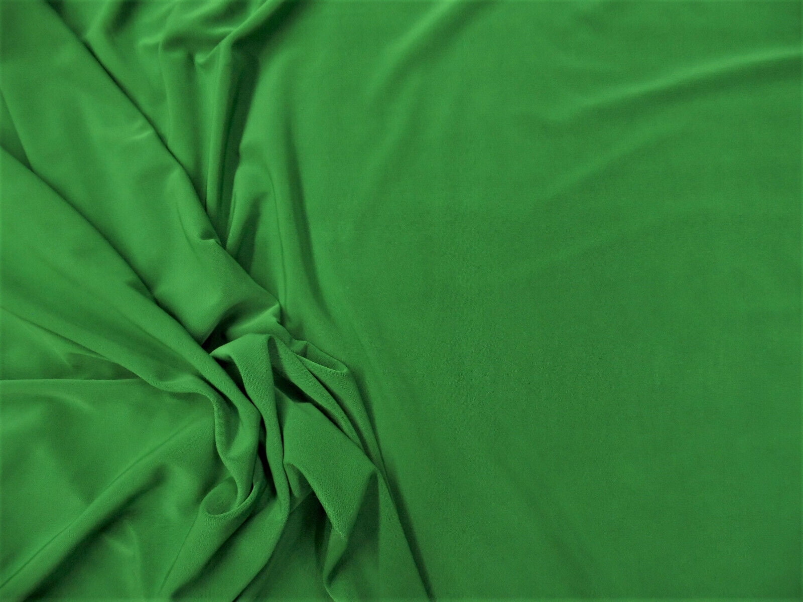 Fabric Light Weight Polyester Spandex 4 way Stretch Kelly Green D400 ...