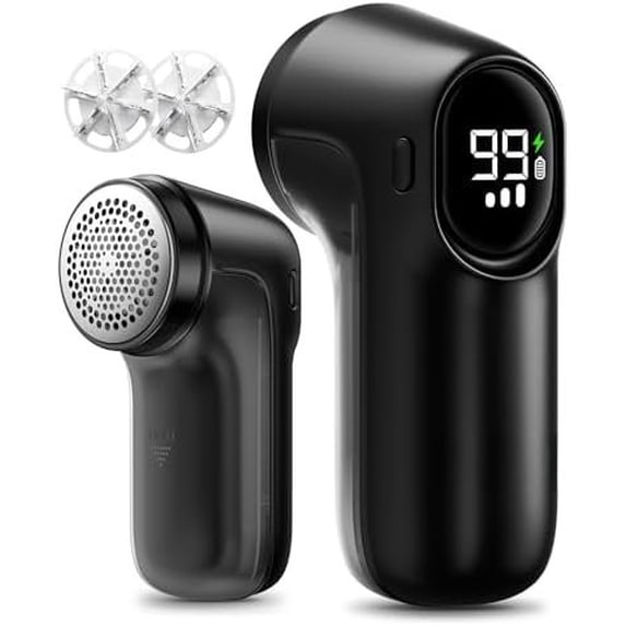 Fabric , Lint Remover with Display, 3-Speeds, 6 Leaf for Clothes ...