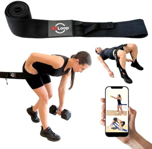Fabric Long Loop Resistance Band with Door Anchor with Instructions ...