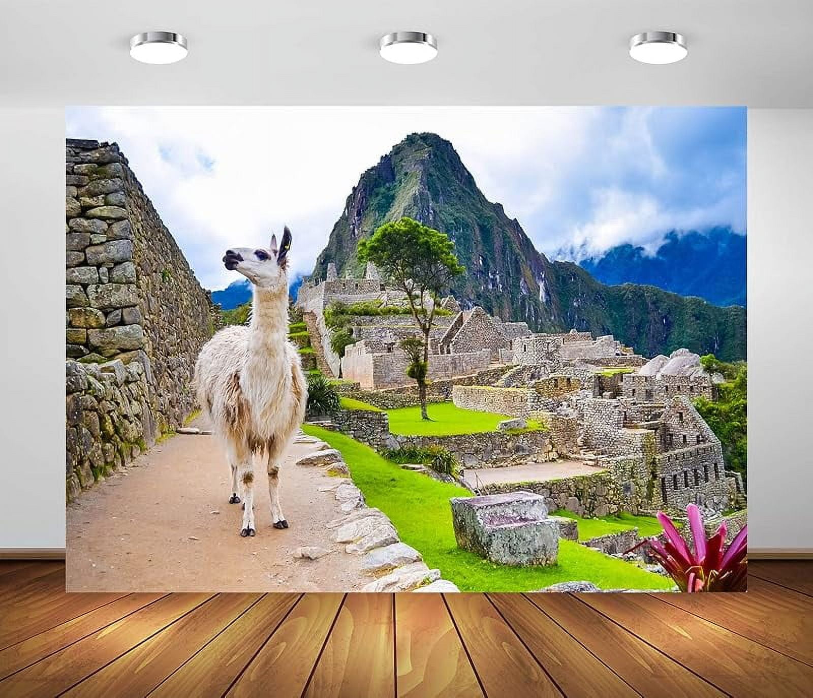 Fabric Machu Picchu Backdrop for Photography Ancient Mountain Ranges ...