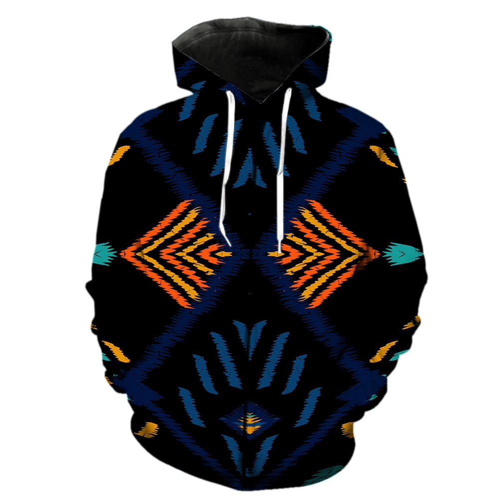 Fabric Map of Ethnic Primitive Tribes Men's Zipper Hoodie 2024 Hot Sale ...
