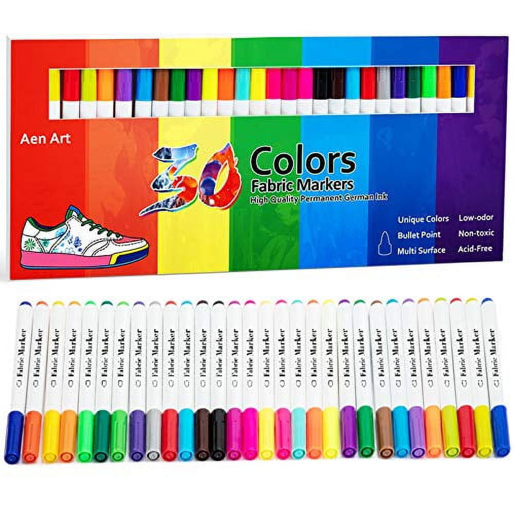 Fabric Markers, Fabric Marker Permanent for T Shirts Clothes Pillow ...